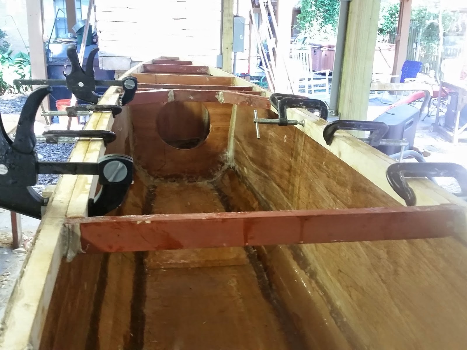 Slingshot16: Cockpit shear clamps additional wood added for tortional ...