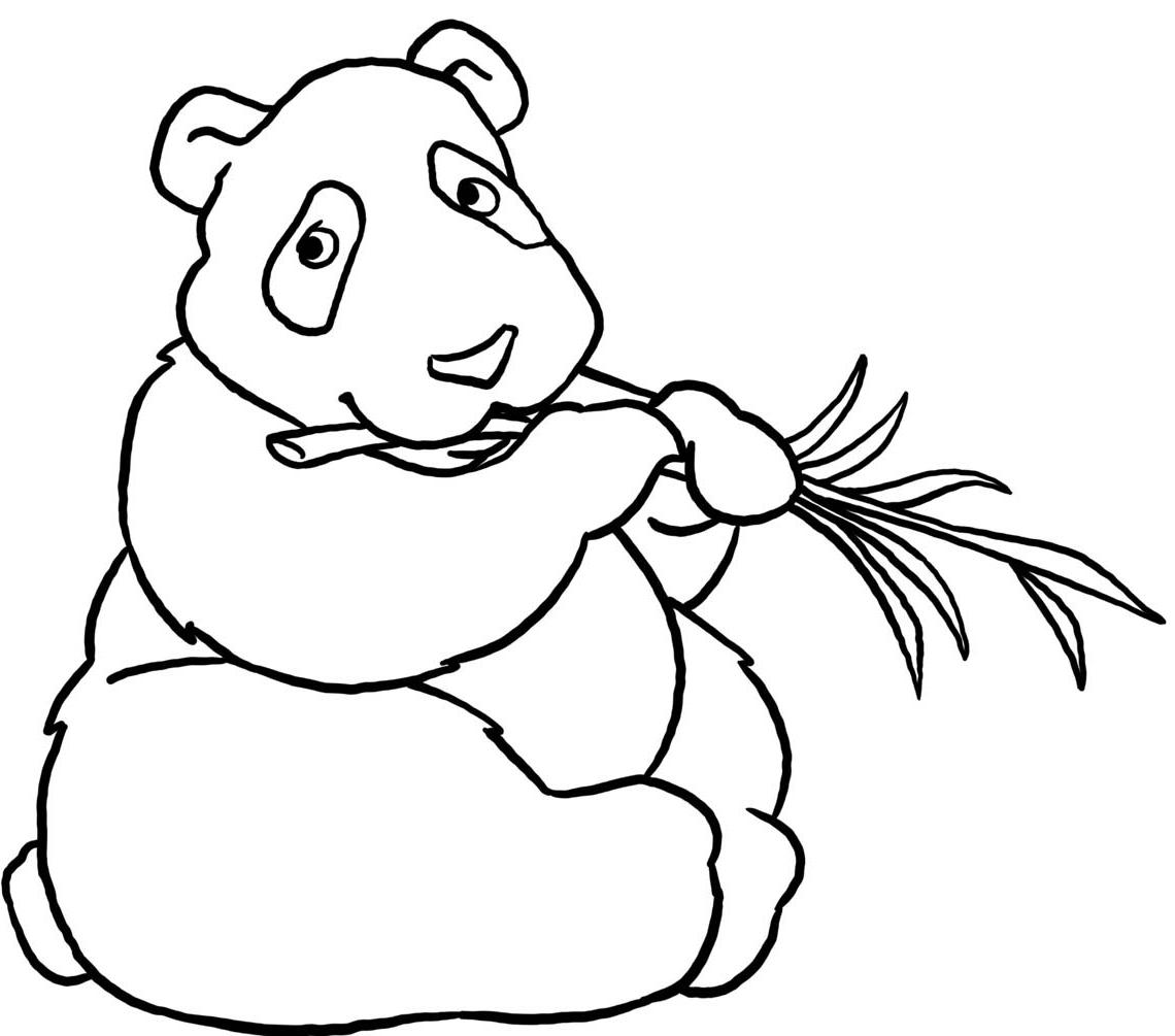 Pandas nas florestas para colorir | desenhos para pintar e imprimir