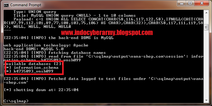 Deface Dengan SQLMAP di WINDOWS 7 | Cyber World JKT48