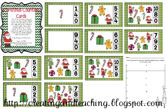 Christmas Clip Counting- FREEBIE! | creating & teaching