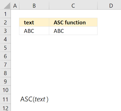 HÀM ASC FUNCTION TRONG EXCEL | TỰ HỌC EXCEL