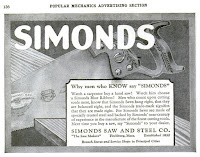 Simonds Saw and Tool History : Simonds Saw Production Dates