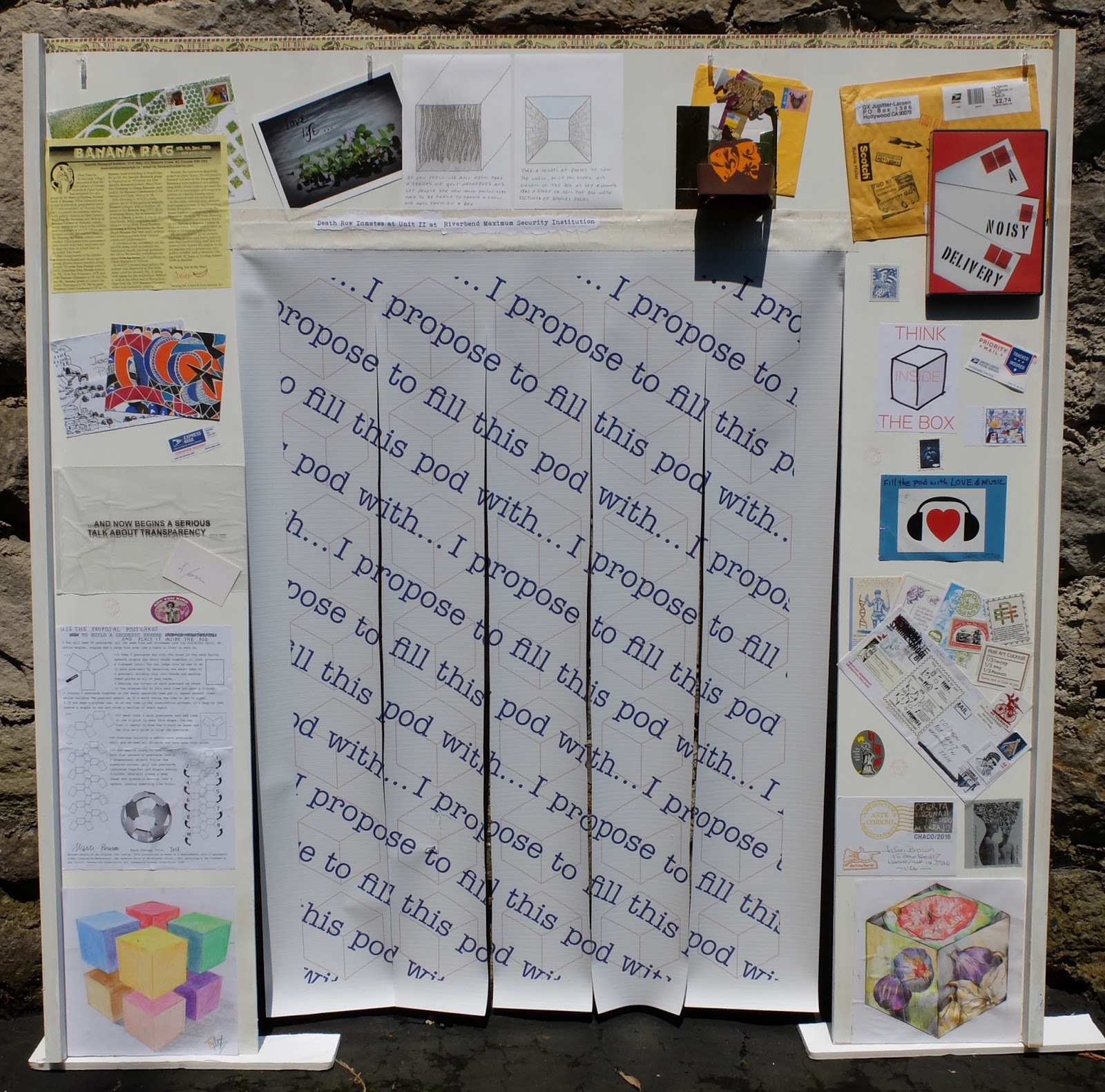 "I PROPOSE TO FILL THIS POD WITH..."