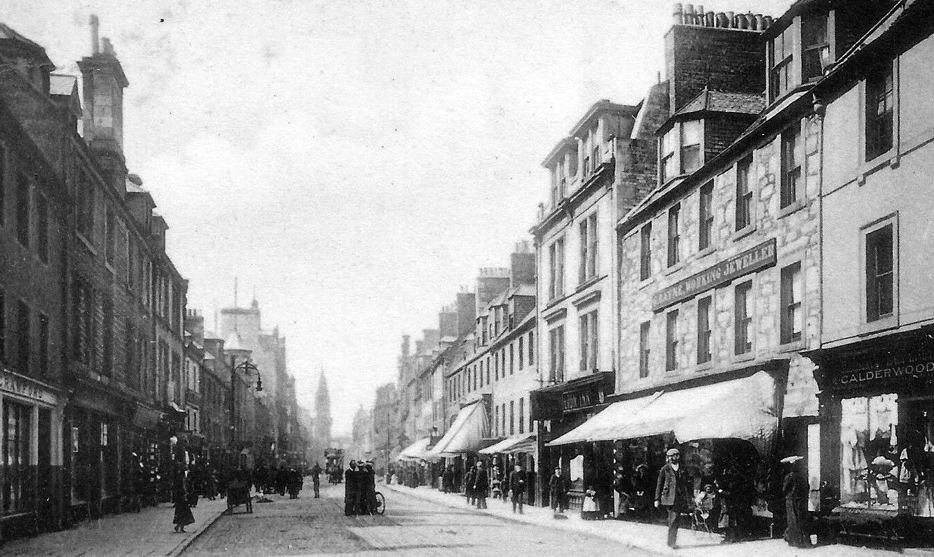 Tour Scotland: Old Photograph Shops People Houses High Street Perth ...