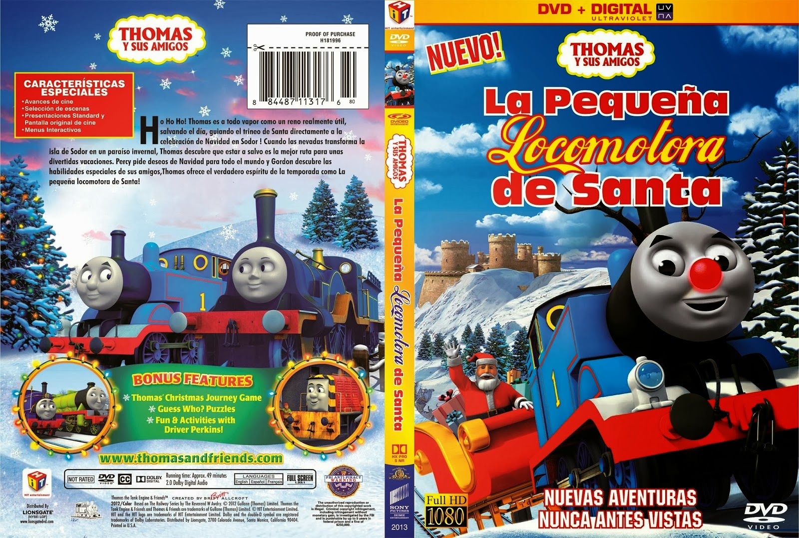 CATALOGO INFANTIL: Thomas y sus amigos - La pequeña locomotora de Santa