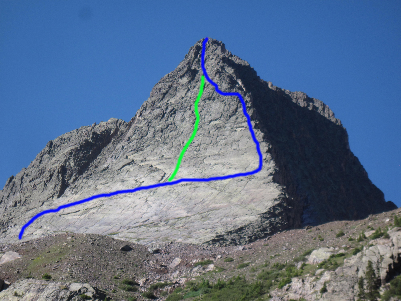 Colorado Mountaineering: Featured Route: Wham Ridge (III 5.4) of Vestal ...