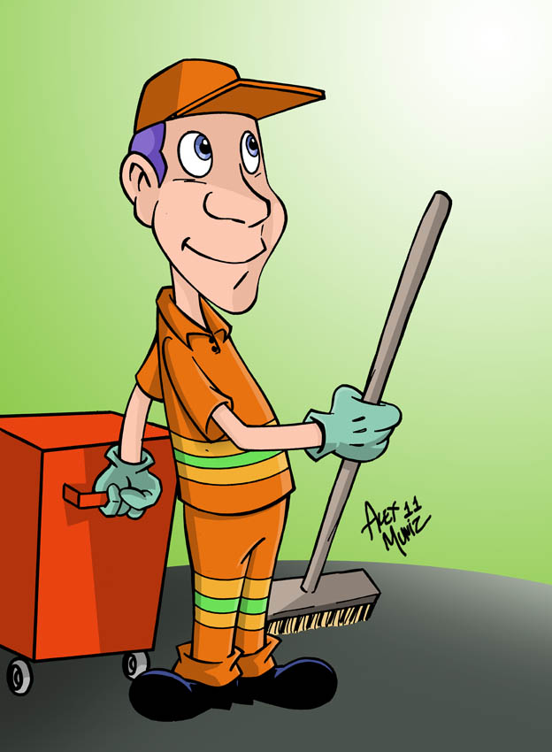 Alex Muniz Ilustrações: Gari - Personagem