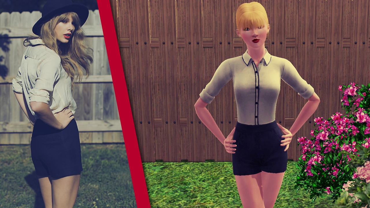 My Sims 3 Blog: Taylor Swift Red Outfit Set by Simminglyfun