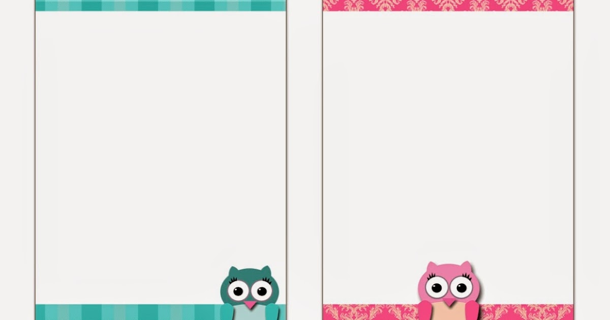 My Fashionable Designs: FREE Printable: Owl Notecards