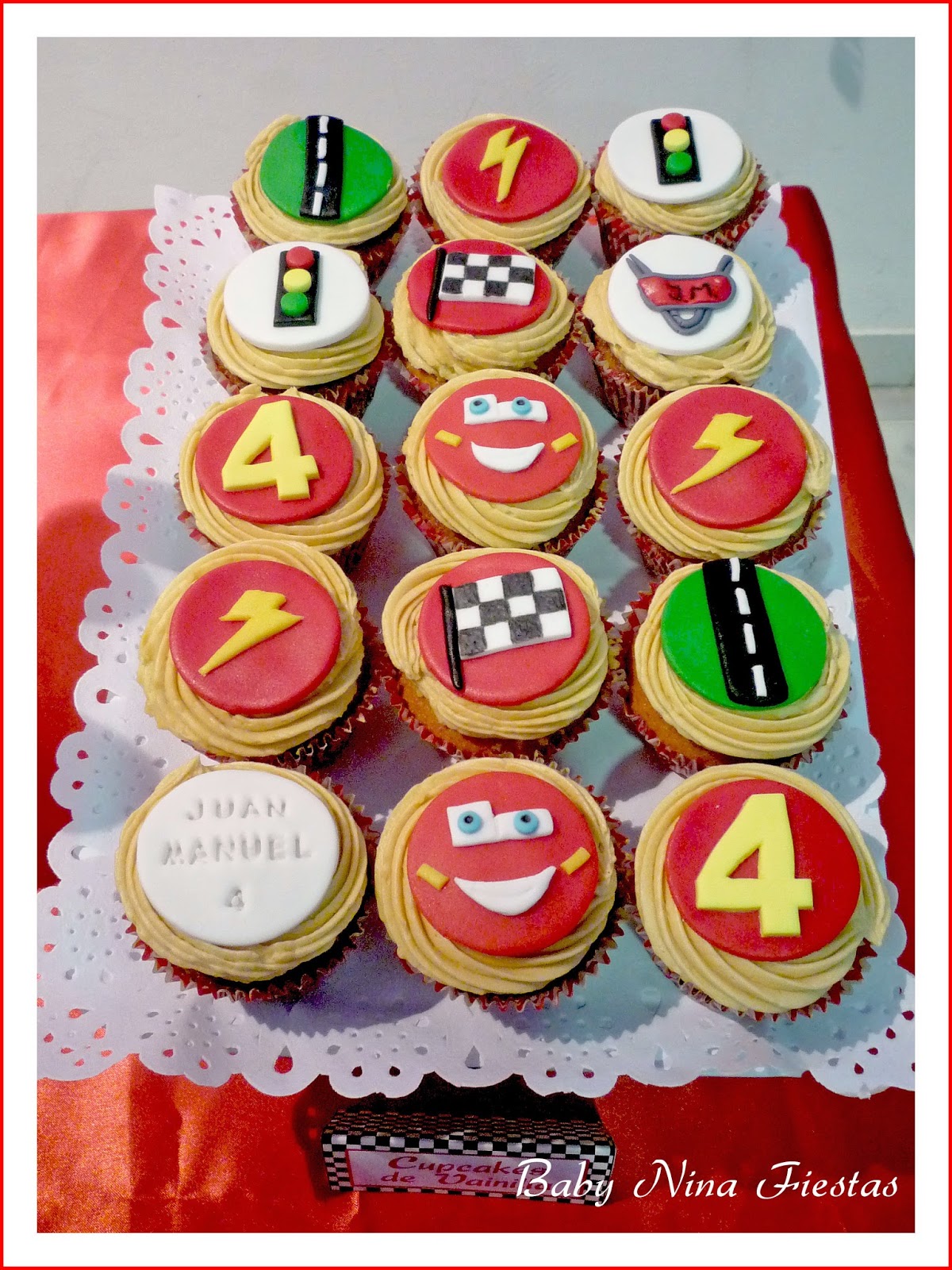 Baby Nina Fiestas: Fiesta temática Cars para el 4to cumple de Juan Manuel