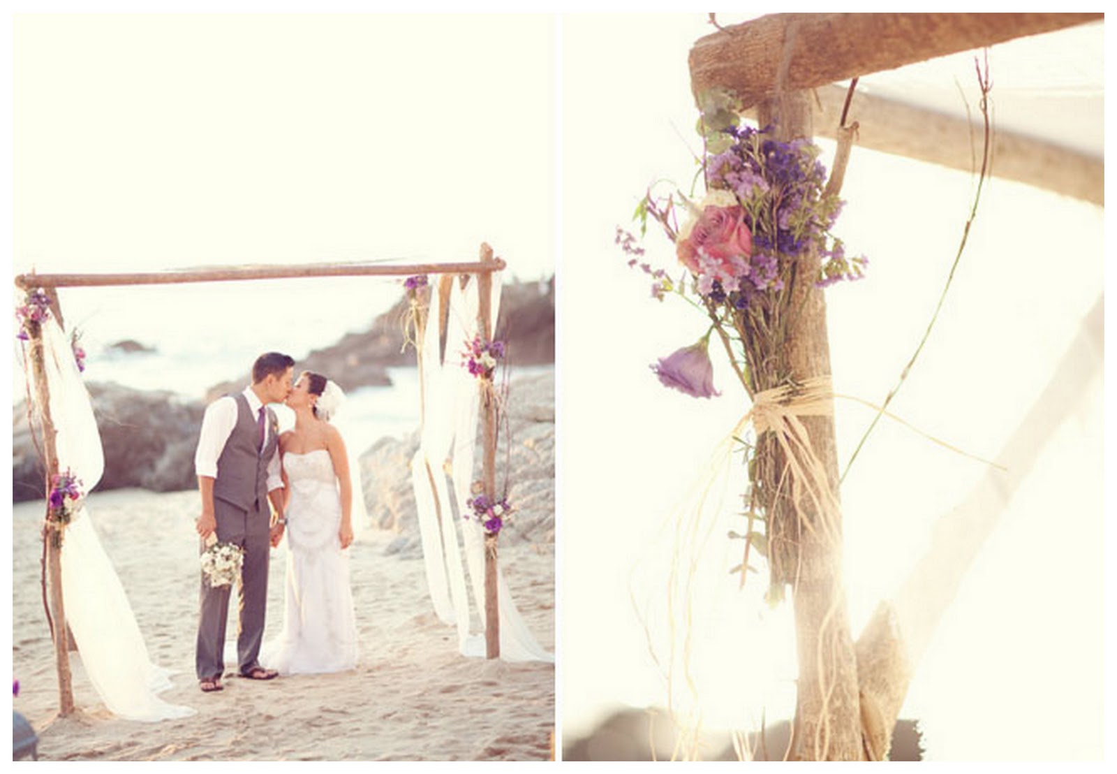 Real Rustic Beach Wedding: Grace & Mike