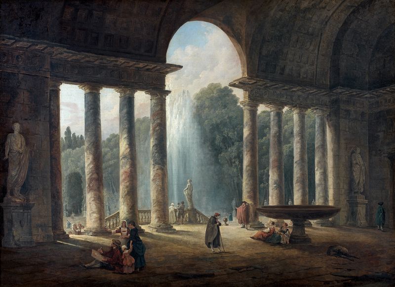 Hubert Robert | The Grande Galerie of the Louvre | Tutt'Art@ | Pittura ...