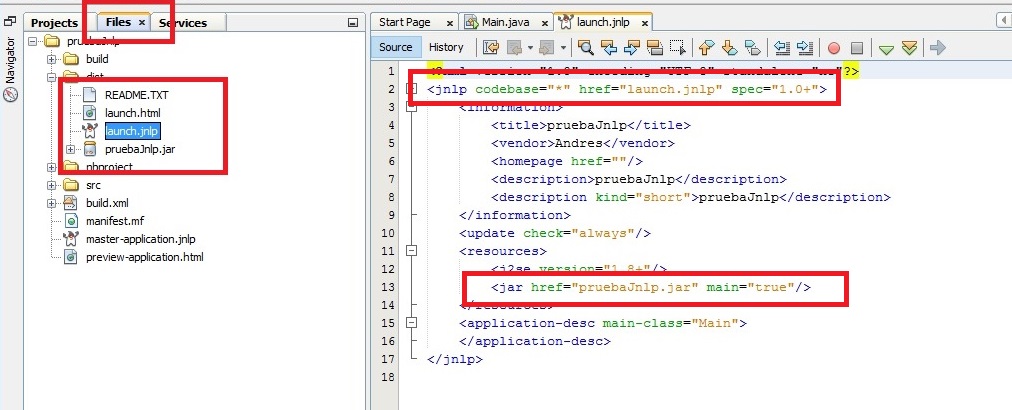 BananaScript: Generar Jnlp (Java Web Start) usando Netbeans