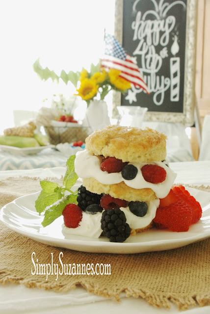 Simply Suzanne's AT HOME: very berry sour cream shortcakes