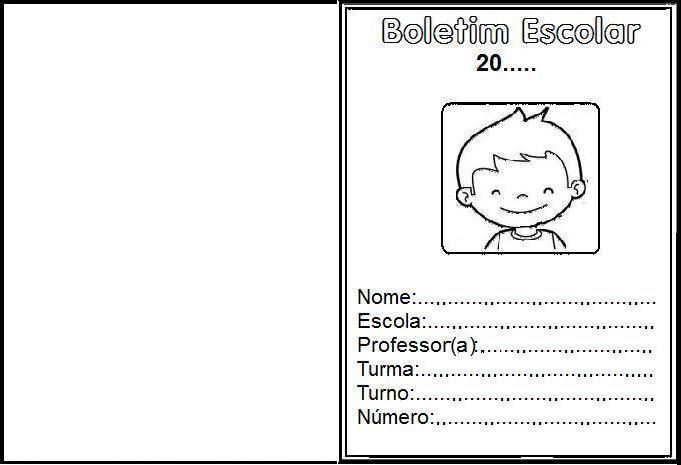 MODELO DE BOLETIM ESCOLAR: SÉRIES INICIAIS DE ALFABETIZAÇÃO PARA ...
