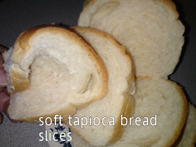 Cooking Pleasure: Tapioca Loaf Bread [Straight Dough Method]