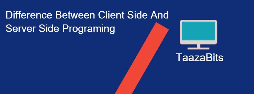 Difference Between Client Side And Server Side Programming Taazabits