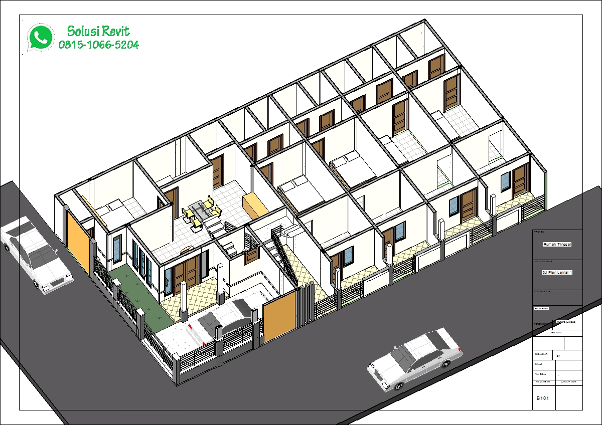 Belajar Revit : Contoh Desain Rumah Menggunakan Revit - 3 ~ Kursus ...