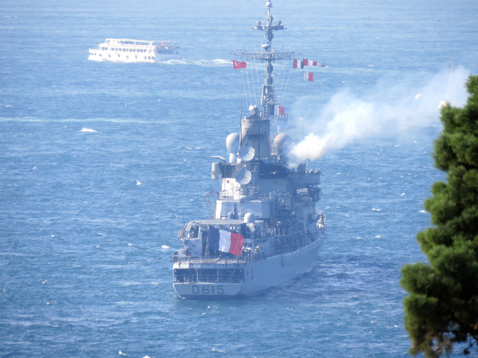 WARSHIPS ON THE BOSPHORUS: D 615 JEAN BART- Cassard-class French Frigate
