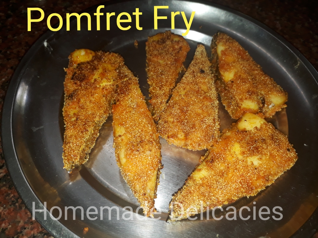 Homemade Delicacies: Pomfret Fish Fry