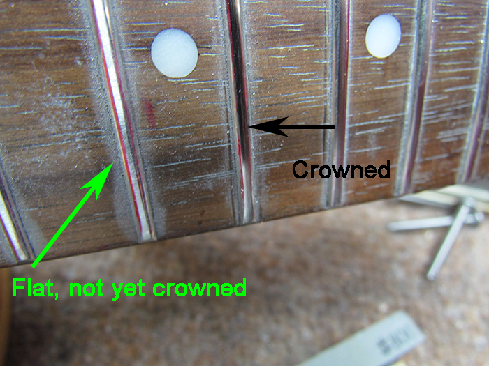 Fret Level and Crown on the Danelectro DC-2 Crawls Backward (When Alarmed)