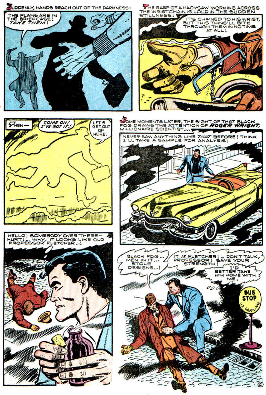 Pappy's Golden Age Comics Blogzine: Number 1365: Big red guy fights Reds