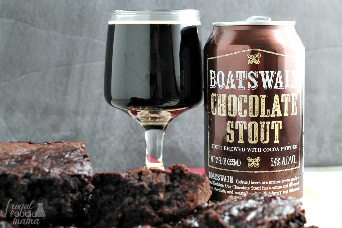 Frugal Foodie Mama: Chocolate Stout Blackberry Brownies