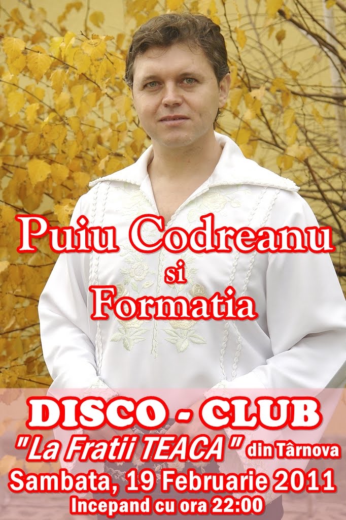 O NUNTA DE VIS: Puiu Codreanu la Disco Club "La Fratii Teaca" Tarnova