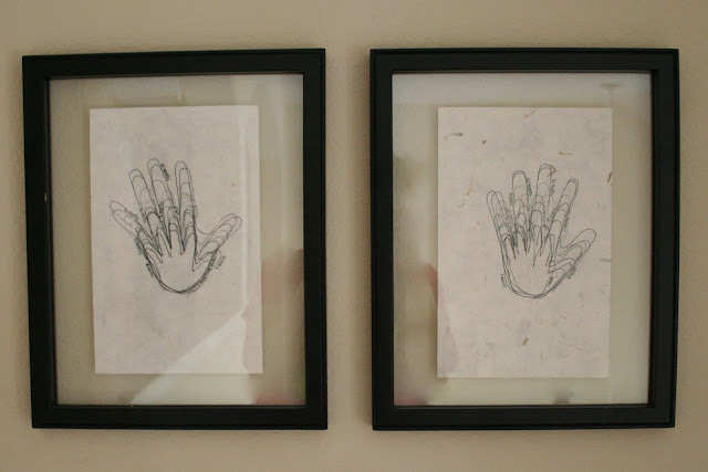 Handprint Prints | Munchkins and Mayhem