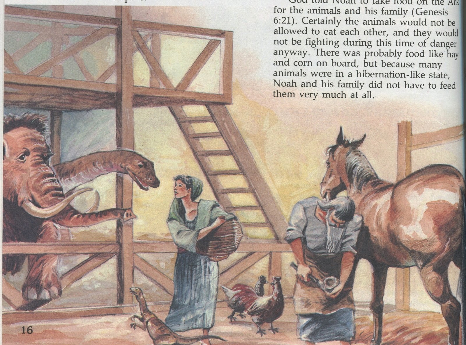 Influenza Fortuna: Vintage Creationist Art: Noah's Ark and the Lost World