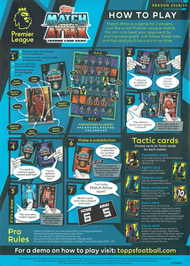 Football Cartophilic Info Exchange: Topps - Match Attax 2018/19 (037 ...