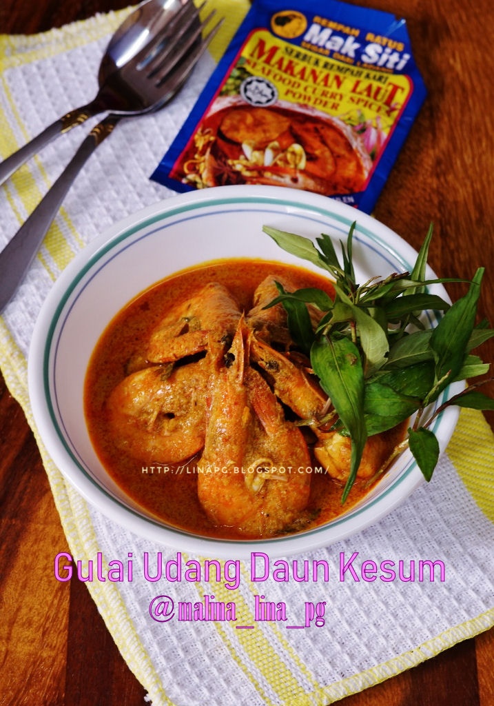 Resepi Gulai Udang Daun Kesum Yang Sangat Mabeles - TERATAK MUTIARA KASIH