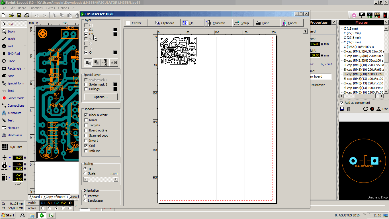 Cara Membuat Duplikasi PCB Menggunakan Software Design PCB Sprint ...