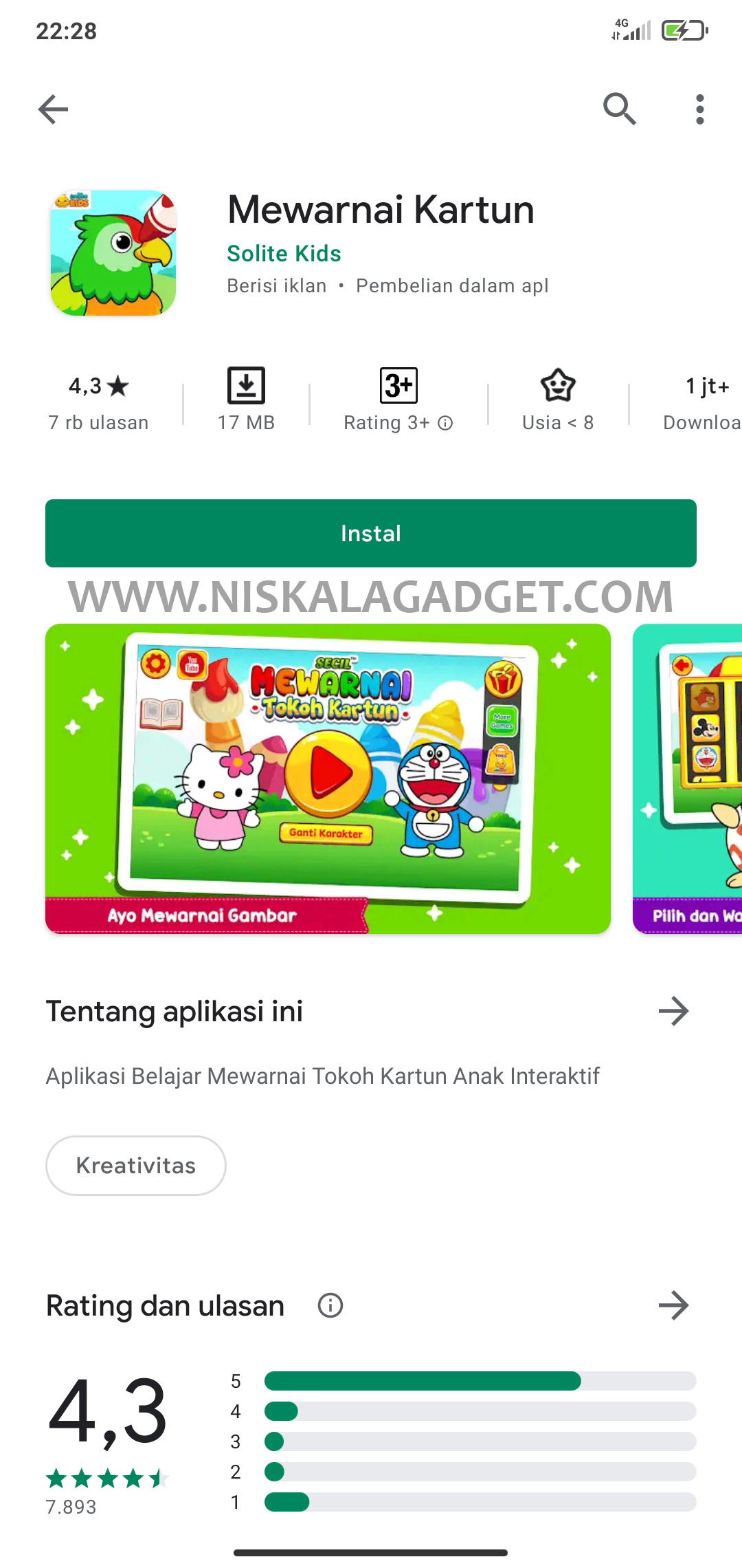 7 Aplikasi Mewarnai Terbaik di Android Untuk Anak-anak - Niskala Gadget