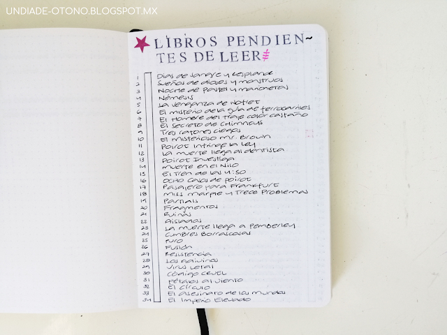 Ideas para comenzar un book journal - Un día de otoño