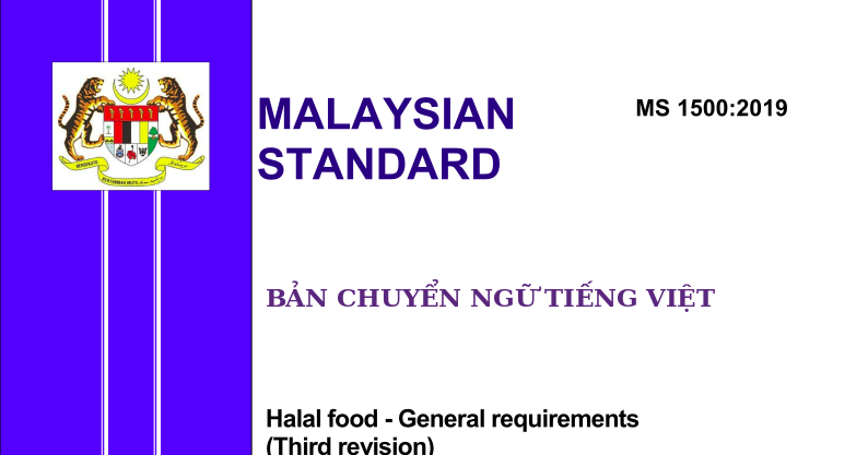 PHẠMXUÂNTIẾN.VN: Tiêu chuẩn MS 1500:2019 - Thực phẩm Halal - Các yêu cầu