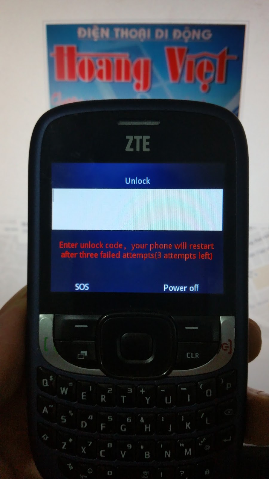 Unlock ZTE Aspect F555 khóa mạng Metro PCS | ĐTDĐ Hoàng Việt (Vũng Tàu)