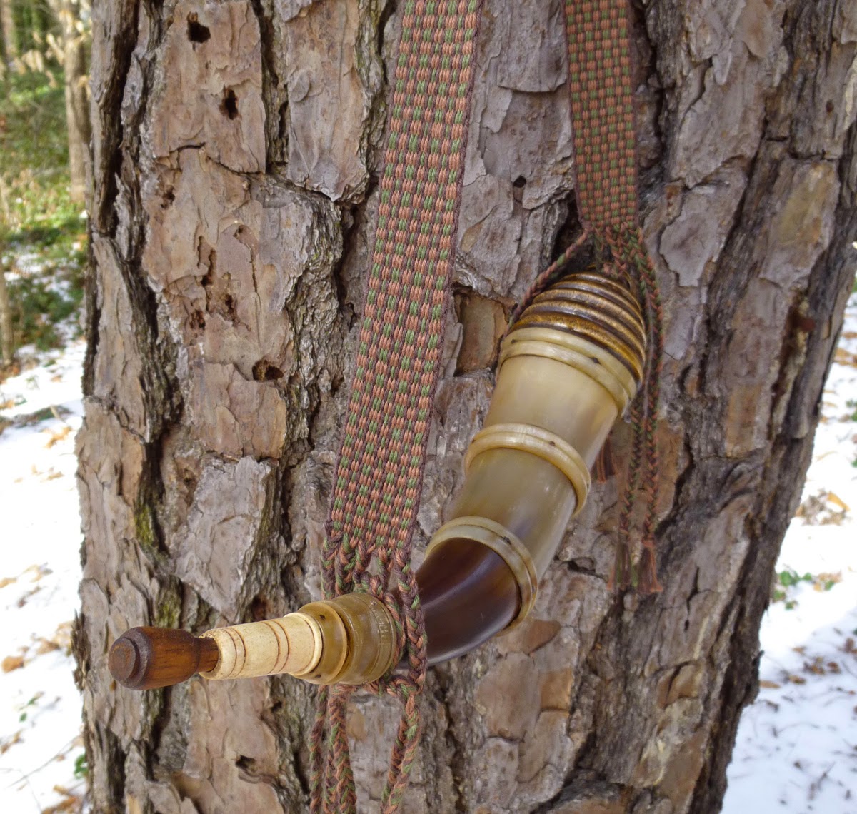 Contemporary Makers: Banded NC Piedmont Powder Horn by Ron Hess with ...