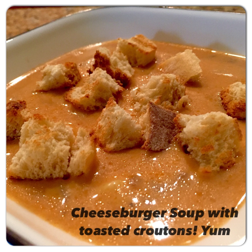 I Like to Bake and Cook Blog: Creamy Cheeseburger Soup