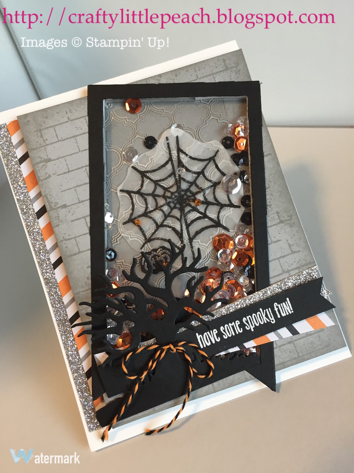 Crafty Little Peach: Spooky Fun Halloween Shaker Card