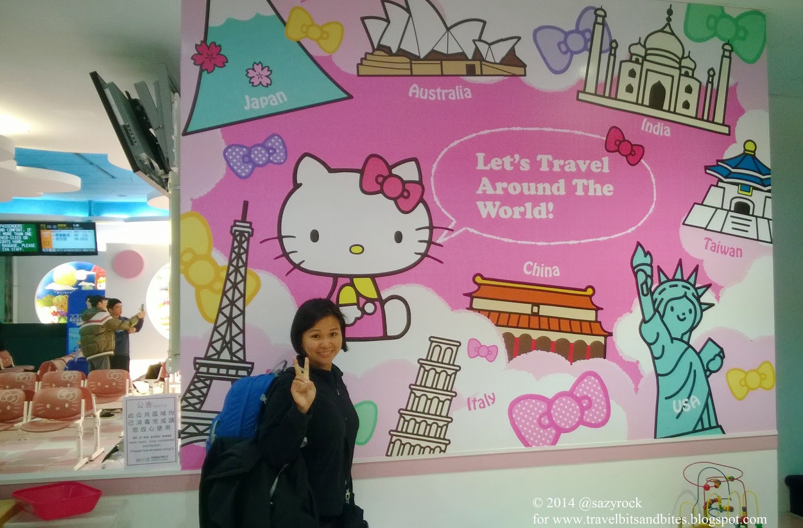 travel bits & bites: hello kitty gate at taipei's taoyuan airport (tpe)