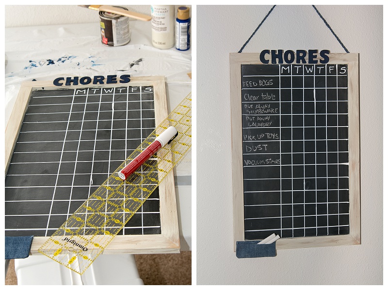 Heirloom Purls: Easy DIY Chalkboard Chore Chart