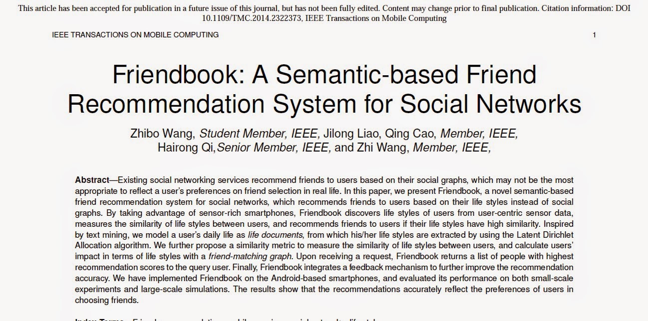 Bit Curious : Friendbook: A Semantic-based Friend Recommendation System ...