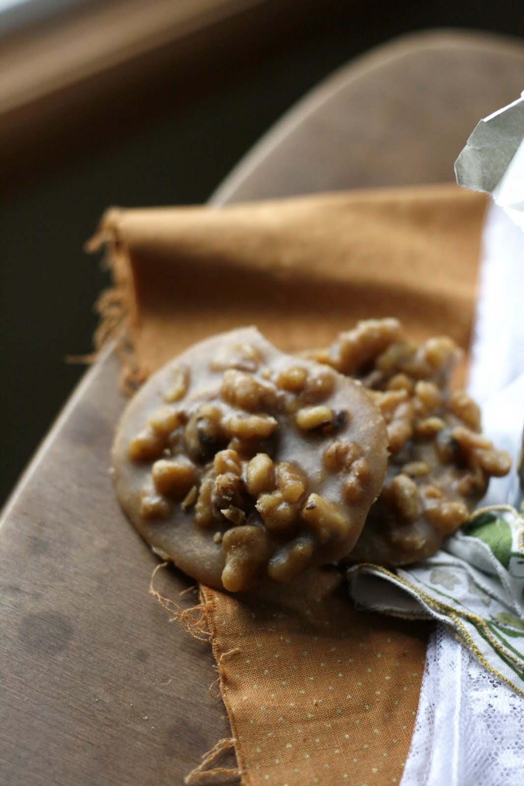 Indigo Scones: Maple Rum Walnut Pralines