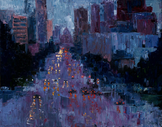 Green Eve: Art Spotlight: Debra Hurd's City Scenes Paintings