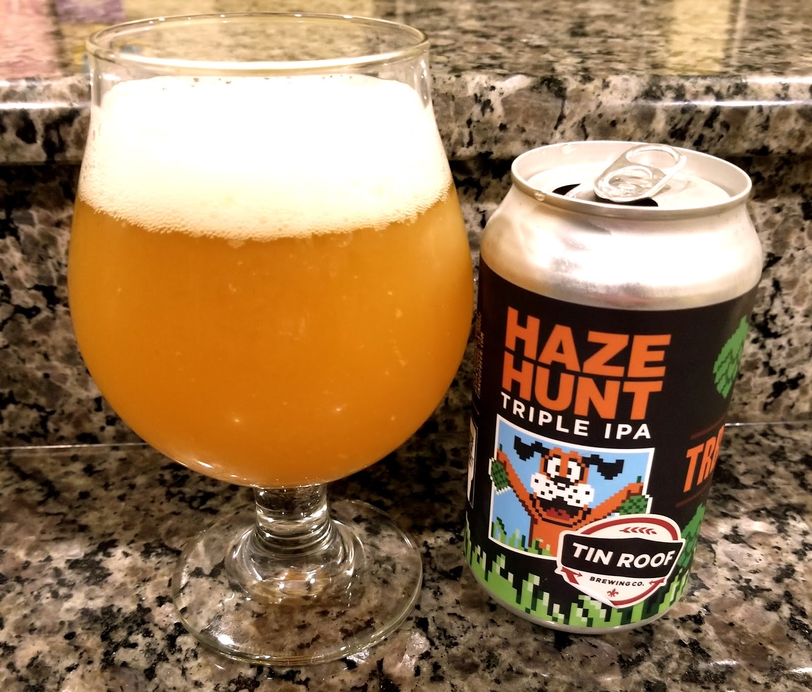 Bite and Booze: Feature Beer Friday: Tin Roof's Haze Hunt Triple IPA