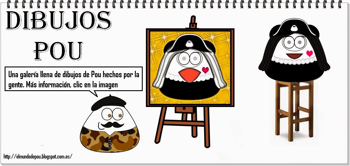 El mundo de Pou: Cómo dibujar a un pou con Paint