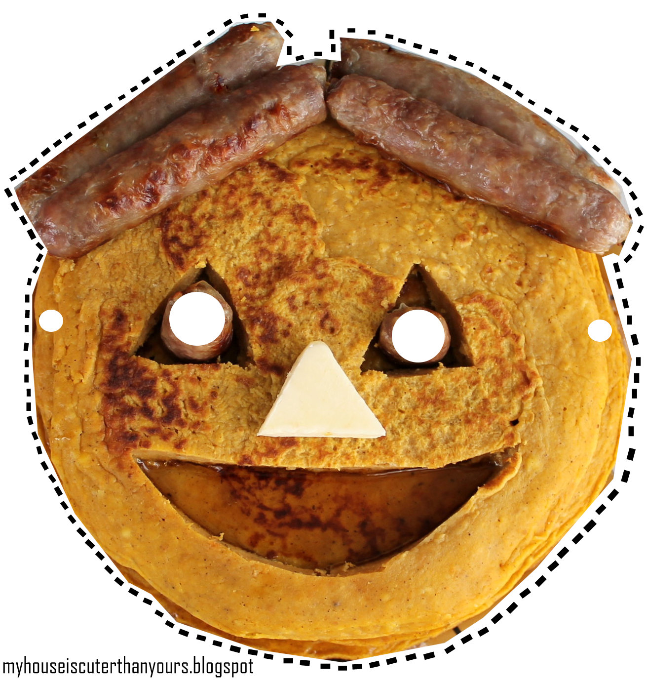 *~my house is cuter than yours~*: Jack O' Lantern Pumpkin Pancake Mask