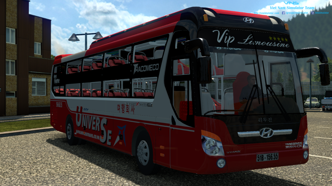 [1.26.x] Mod Xe Bus Hyundai Universe Noble Rework Plus 2018