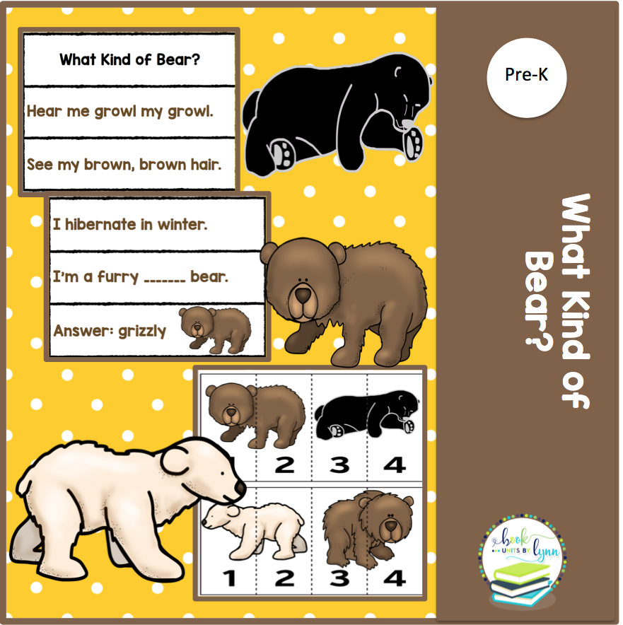 WHAT KIND OF BEAR? RIDDLE ~ Book Units by Lynn